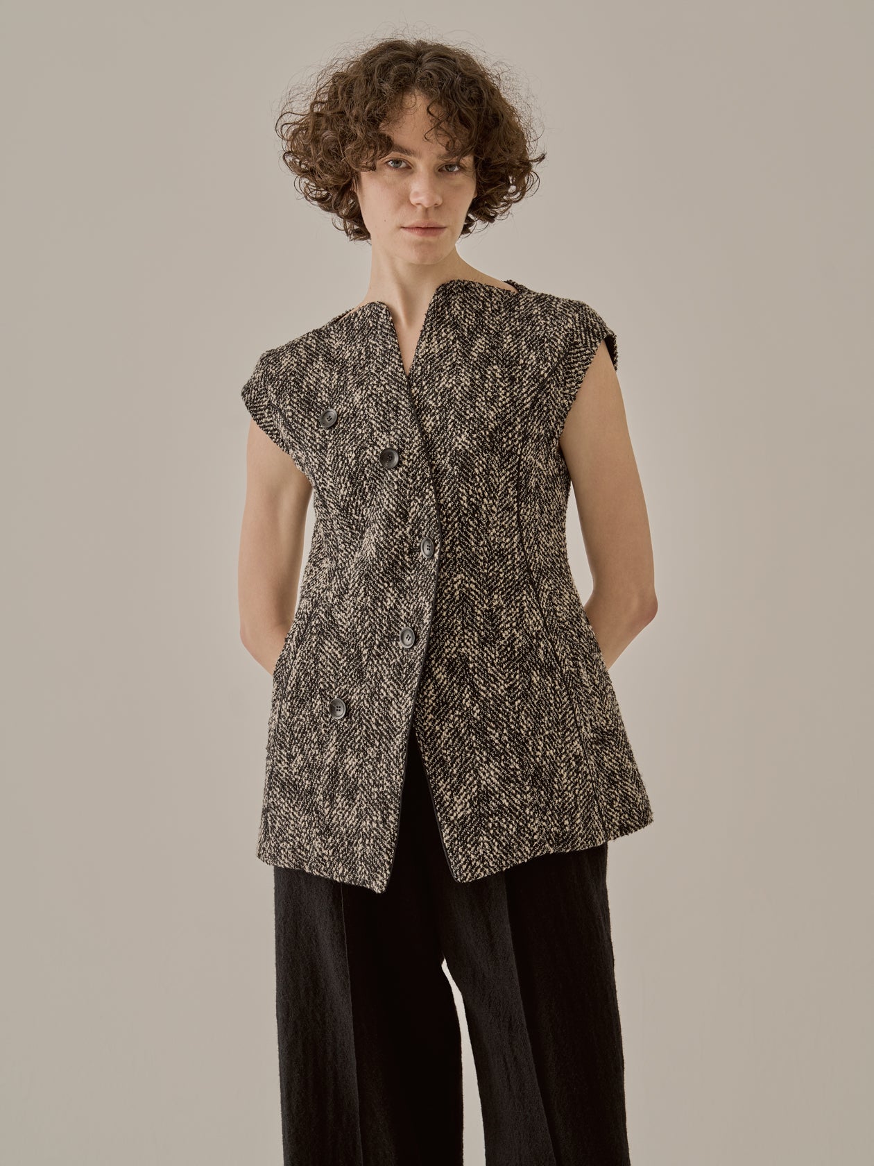 Sesilia tweed jacket BKWH | AKIRANAKA ONLINESTORE