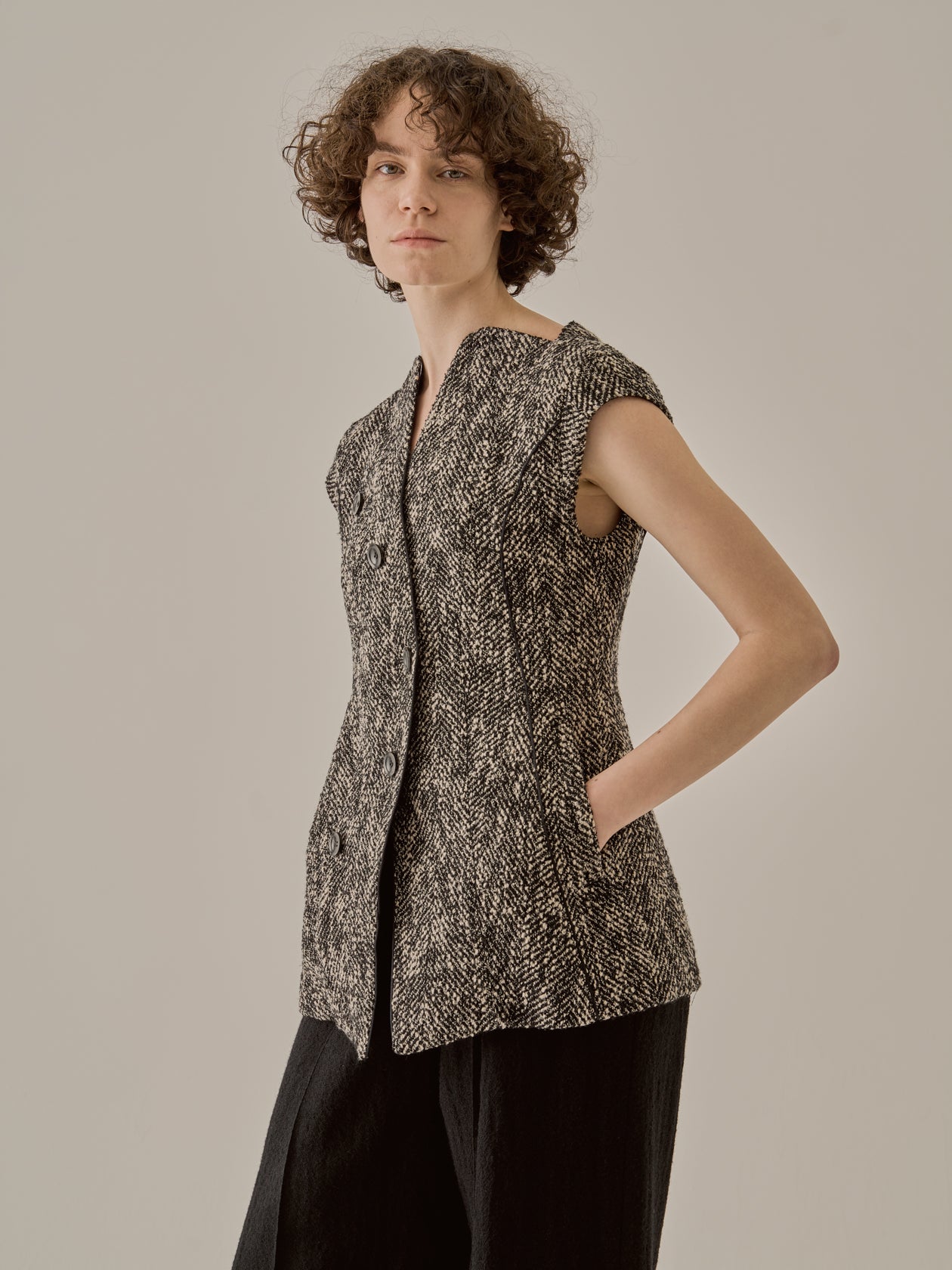 Sesilia tweed jacket BKWH | AKIRANAKA ONLINESTORE